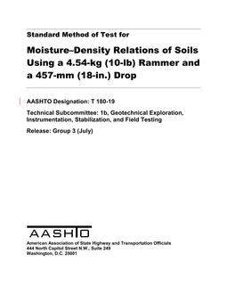 AASHTO T 180 - Latest Standards for Engineers