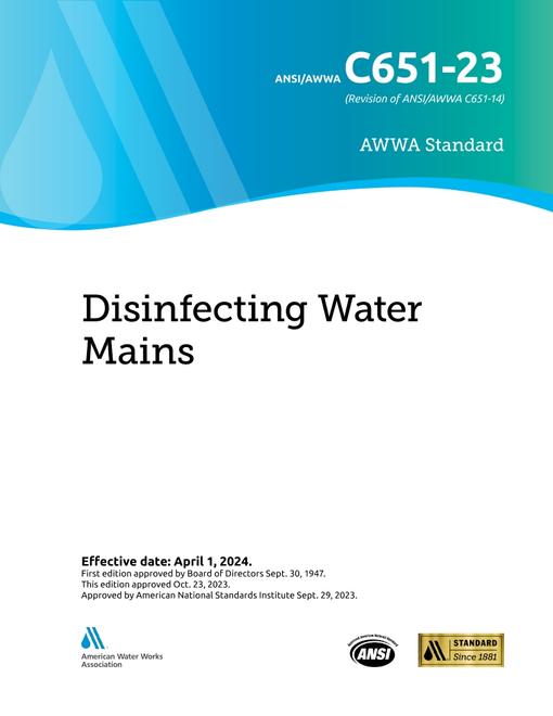 AWWA C651-23 - Latest Standards for Engineers