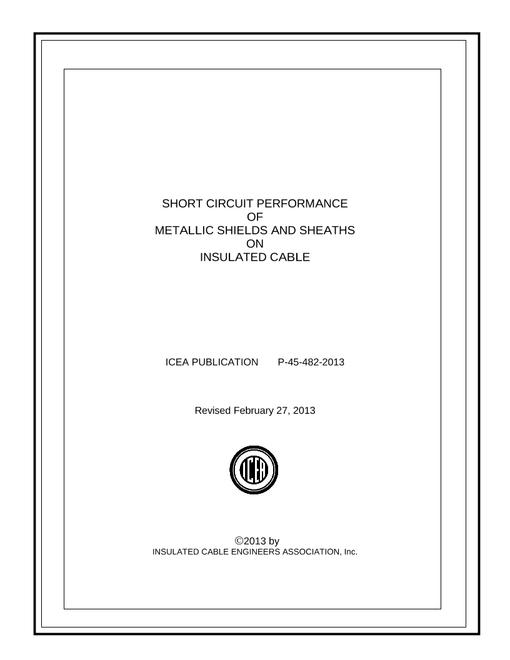 ICEA P-45-482 - Latest Standards for Engineers