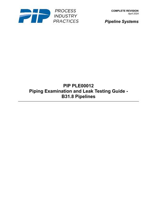 PIP STC01015 - Latest Standards for Engineers